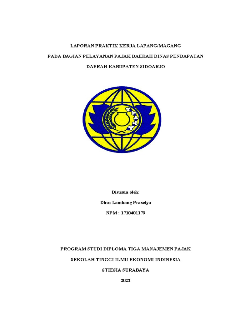 Laporan Magang Kerja Prasetya | PDF | Karier & Perkembangan ...