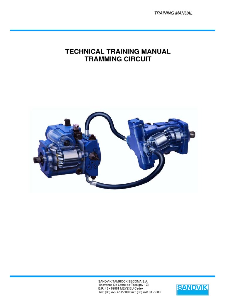 Technical Training Manual Tramming Circuit | PDF | Pump | Valve