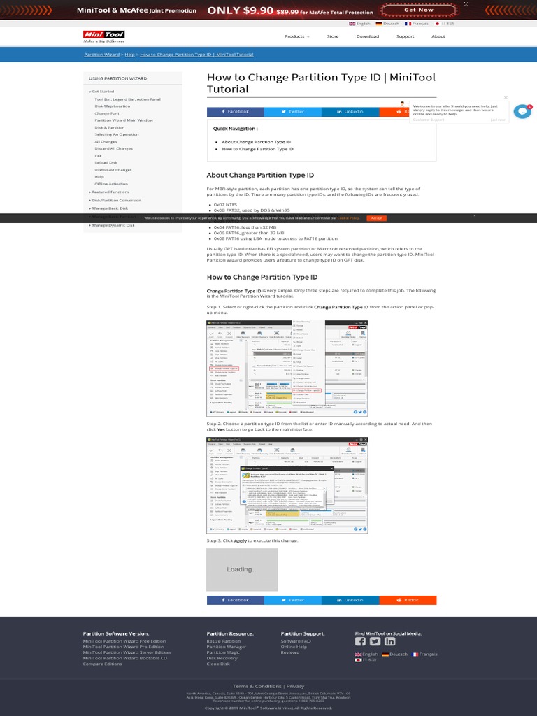 How To Change Partition Type ID - MiniTool Tutorial | PDF | Computer ...