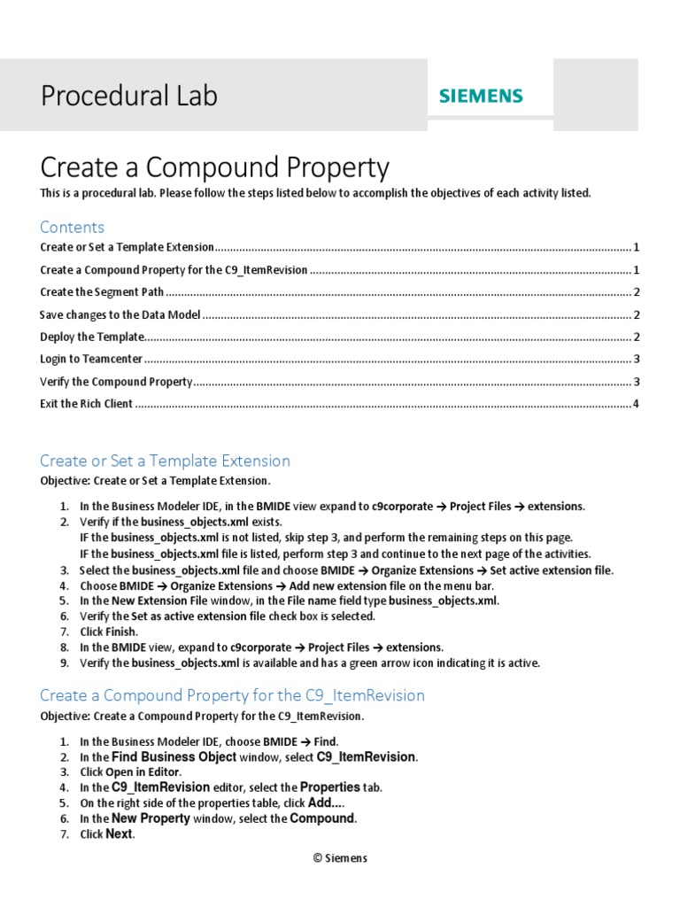 Procedural Lab Create A Compound Property | PDF | Server (Computing ...