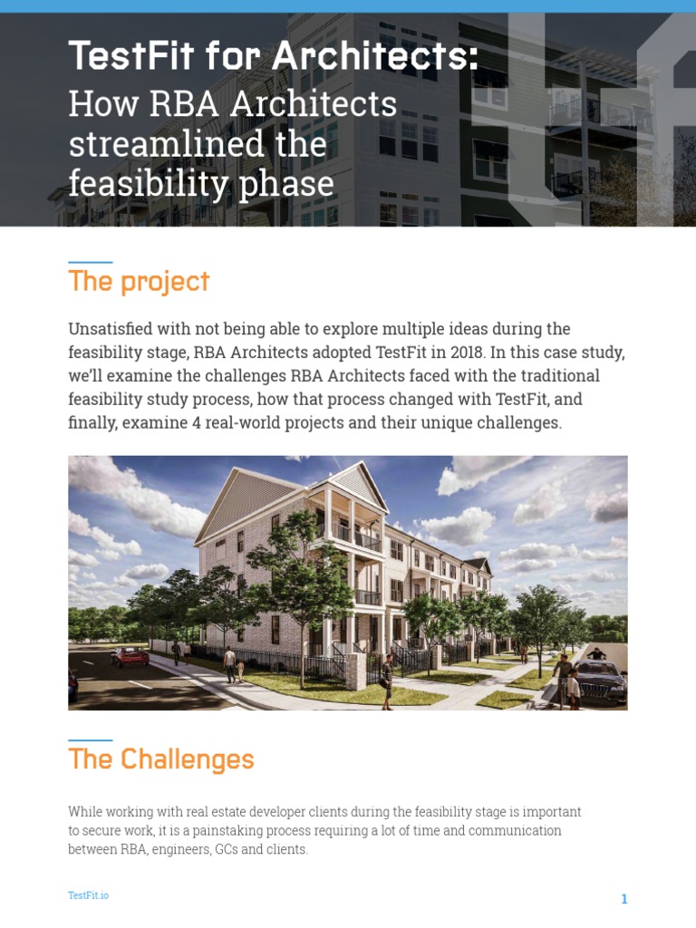 Streamlining Architecture Feasibility with TestFit | PDF | Architect ...