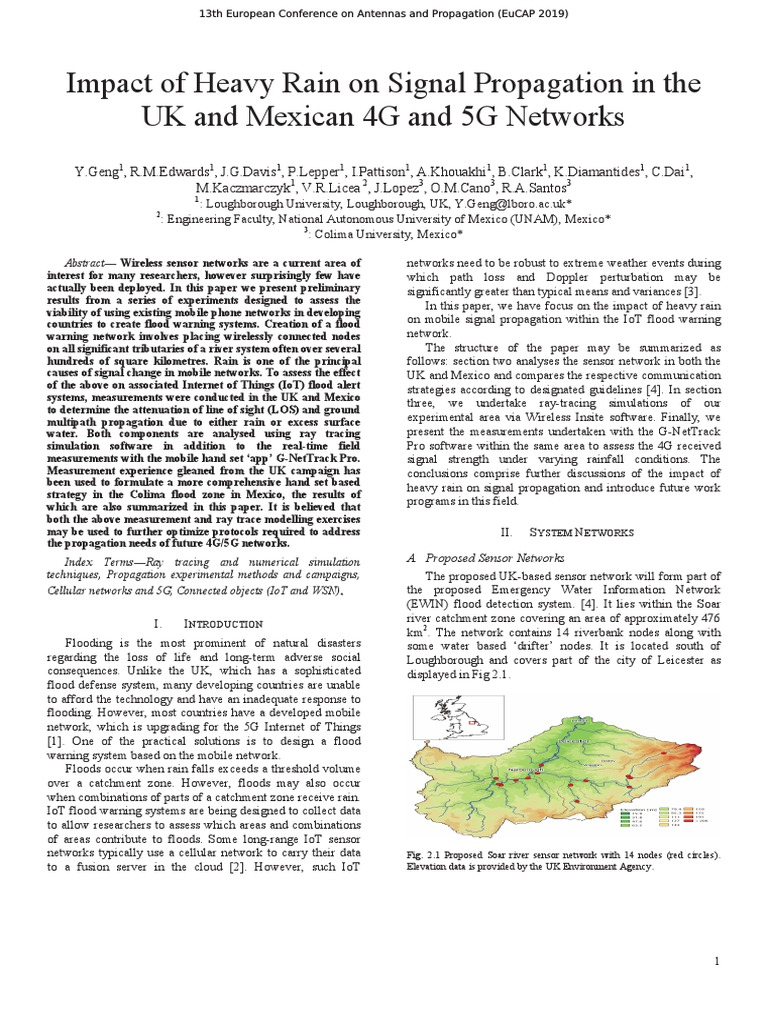 Rain Impact on 4G/5G Signal in UK & Mexico | PDF | Radio Propagation ...