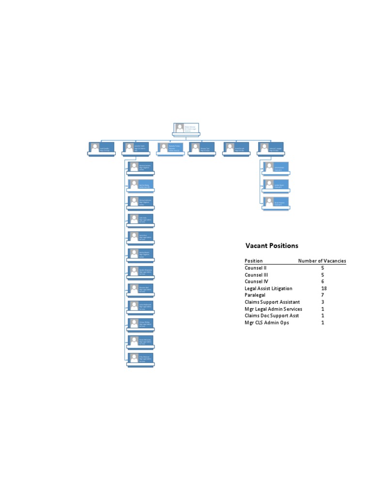 Legal Department Organizational Chart | PDF | Labor | Practice Of Law