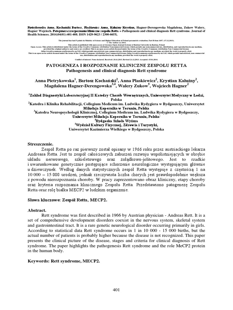 Patogeneza I Rozpoznanie Kliniczne | PDF