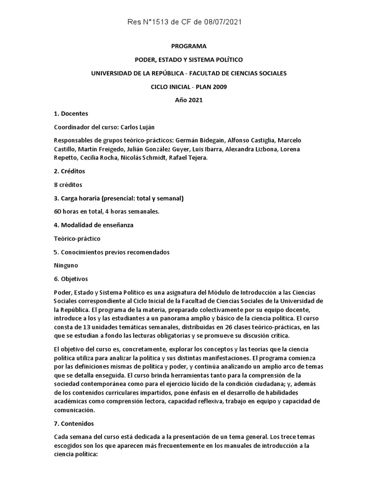 Poder Estado y Sistema Político 2021 | Descargar gratis PDF | Estado ...