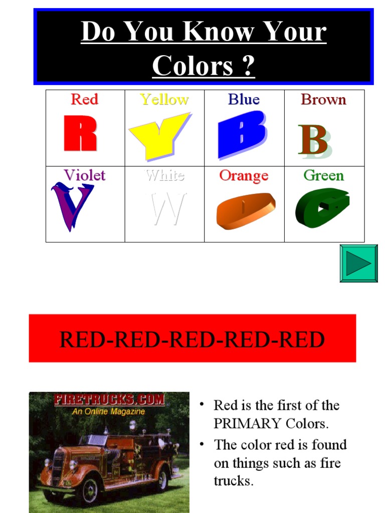 Do You Know Your Colors ? | PDF