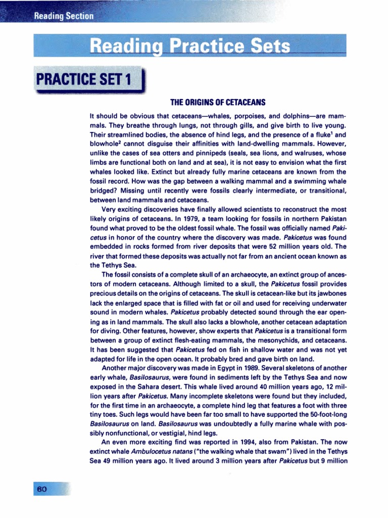 The Official Guide To The TOEFL Test - 2018 - Reading Practice Set 1 ...