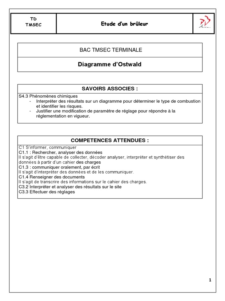 Diagramme d'Ostwald et combustion | PDF | La combustion | Monoxyde de carbone