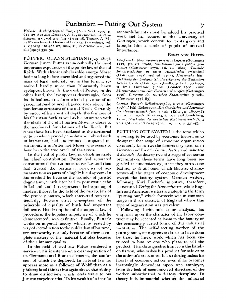 E. Von Hippel, 'Johann Stephan Pütter, 1725-1807', P. 0007 | PDF