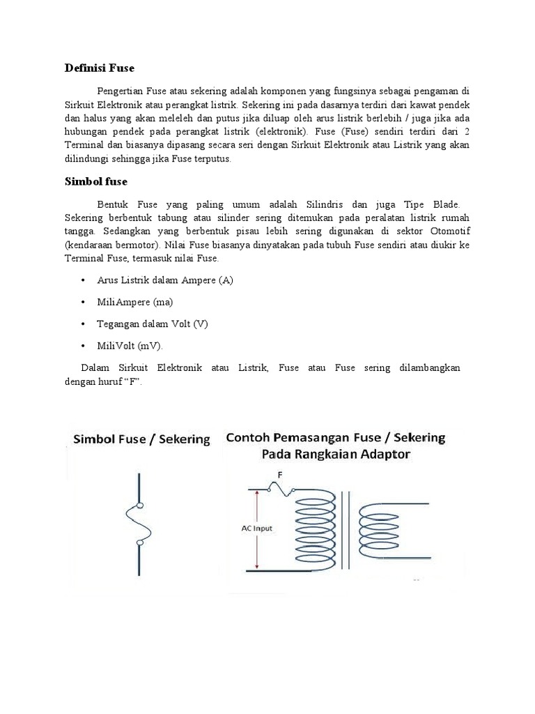 Definisi Fuse | PDF