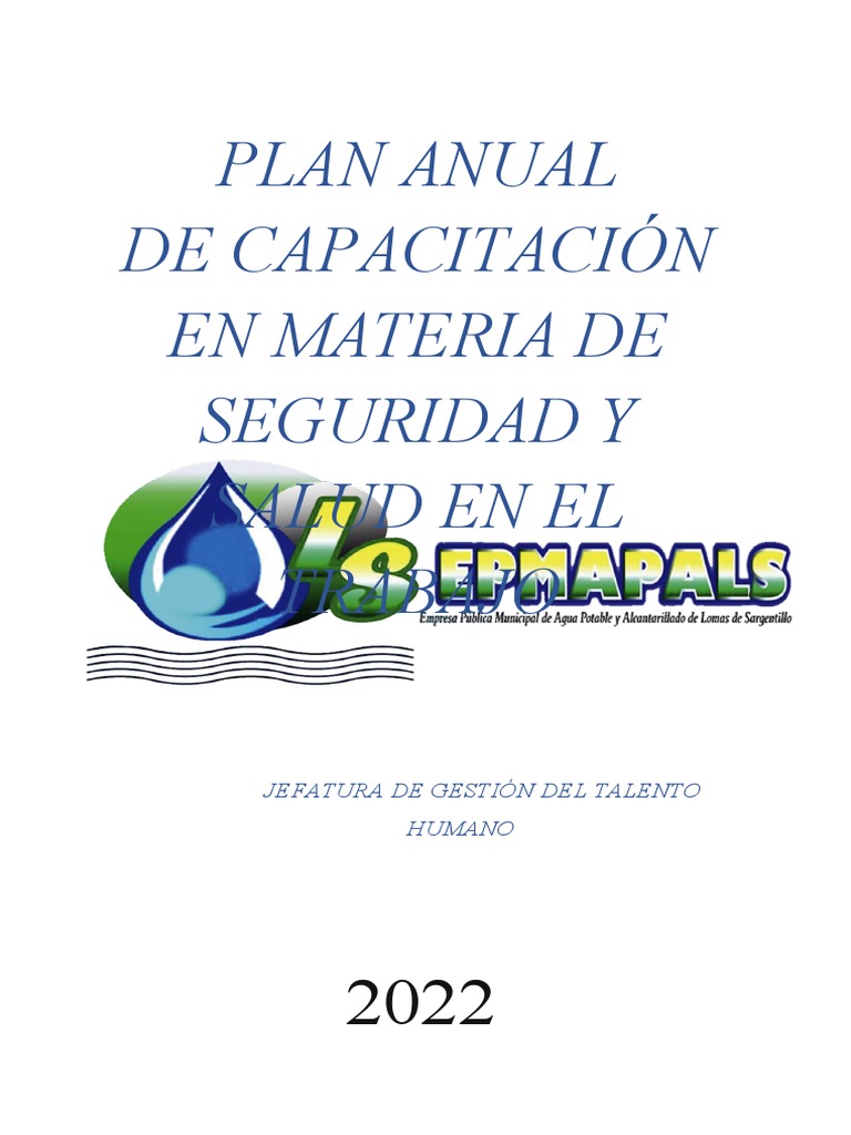 Plan Anual de Capacitaciones SST Epmapals | PDF | Seguridad y salud ocupacional | Business