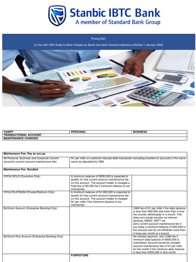 Bank Charges and Fees Overview 2021 | PDF | Transaction Account | Overdraft