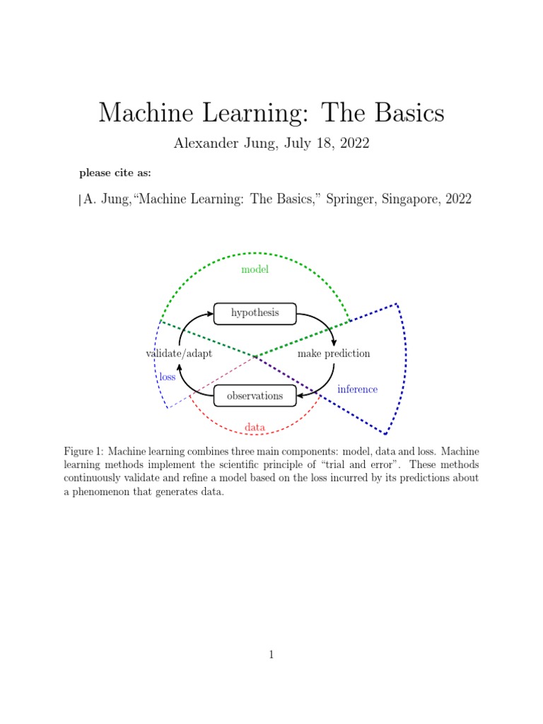 Machine Learning: The Basics | PDF | Machine Learning | Matrix ...