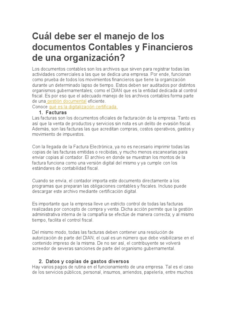 Documentos Contables | PDF | Contabilidad | Factura