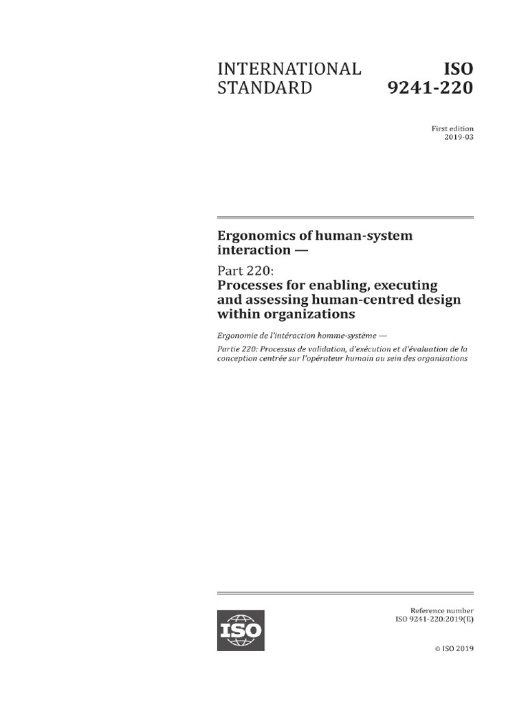 Iso 9241 220 | PDF