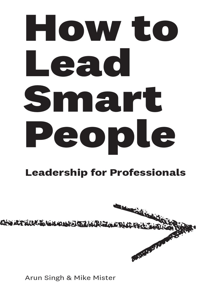 How To Lead Smart People | PDF | Leadership | Thought