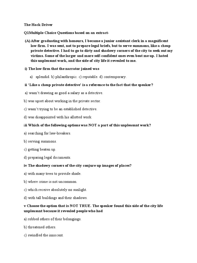 The Hack Driver | PDF