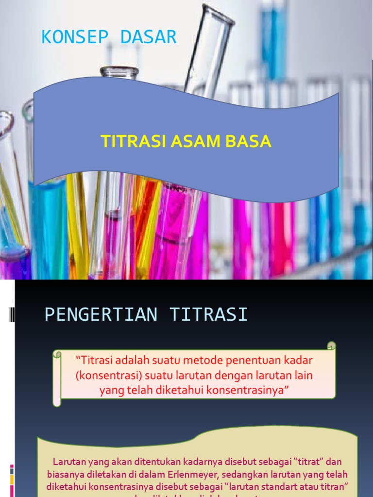 Konsep Dasar Titrasi Asam Basa | PDF