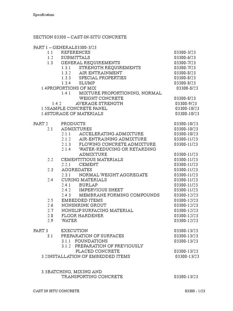 Cast-In-Situ Concrete | PDF | Concrete | Construction Aggregate
