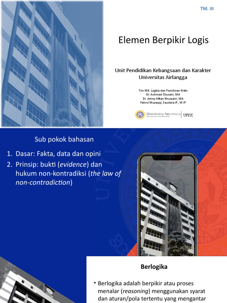 TM III - Elemen Berpikir Logis | PDF