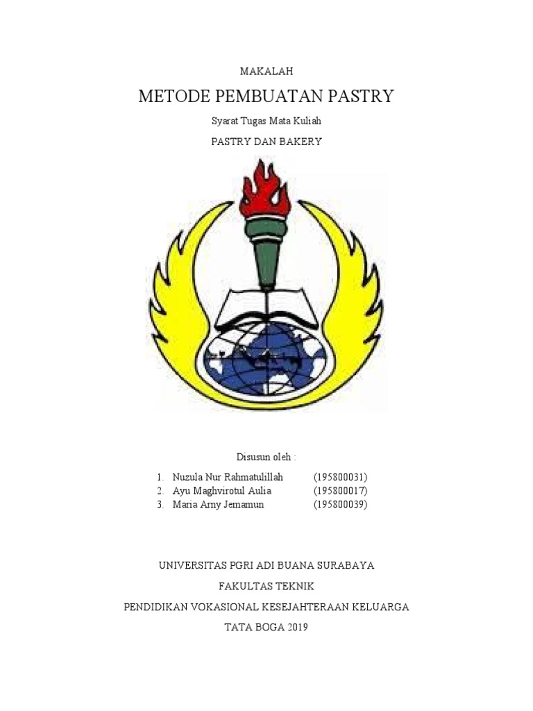 Metode Pembuatan Pastry Terperinci | PDF