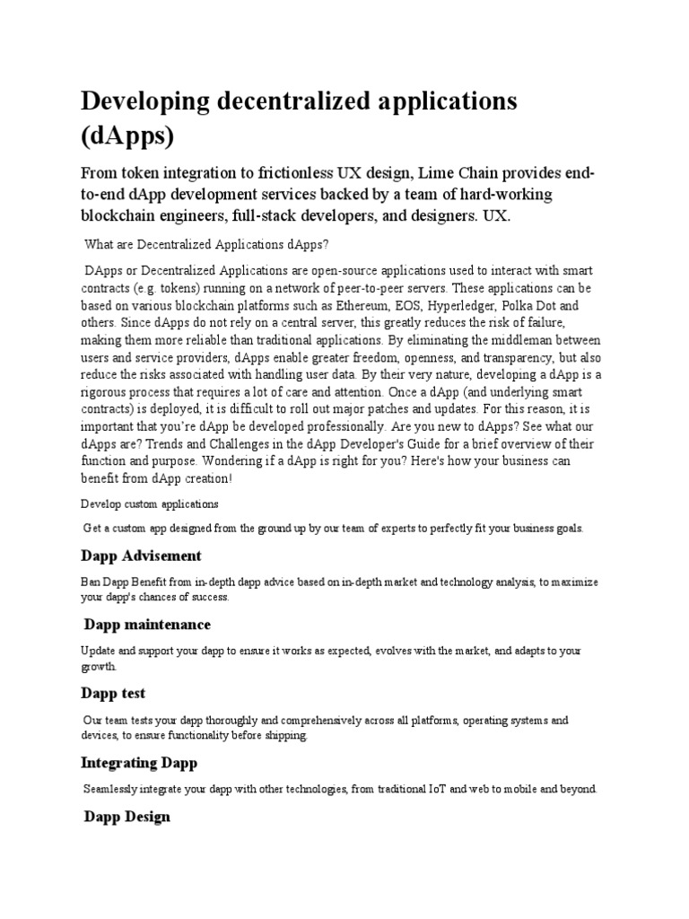 Developing Decentralized Applications | PDF | Computing | Information ...