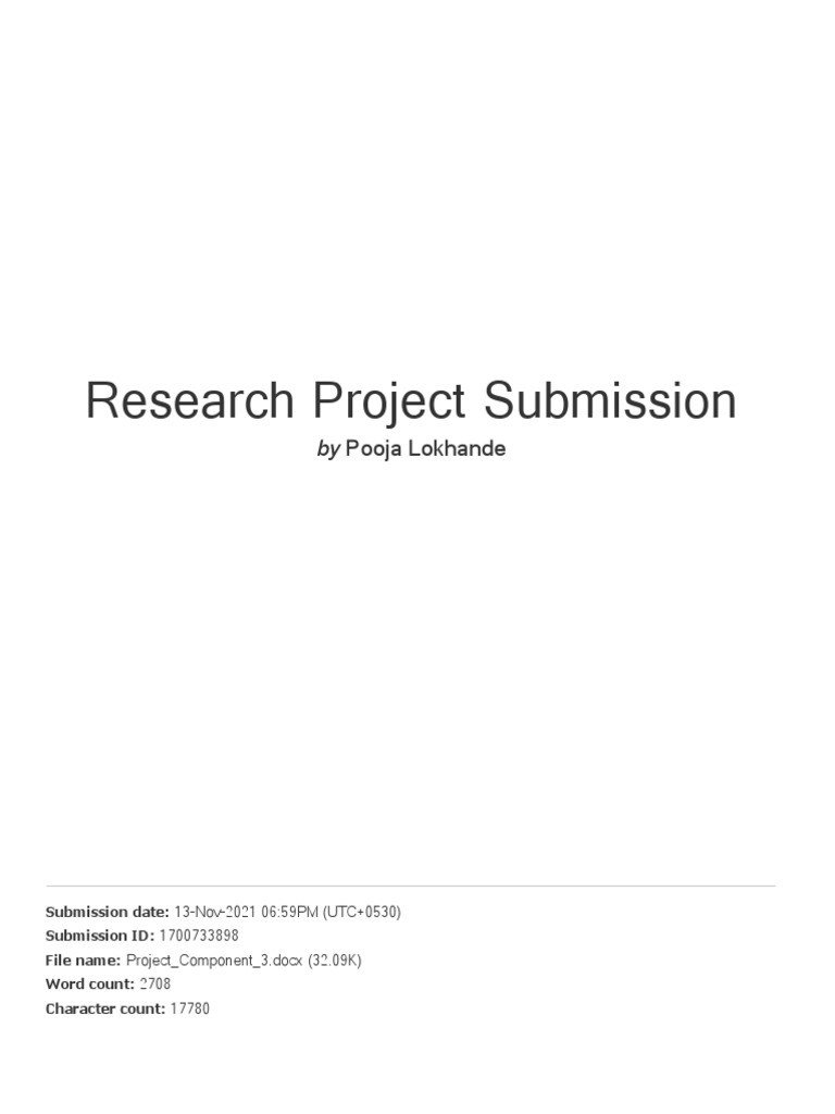 Research Project Submission | PDF | Technology & Engineering