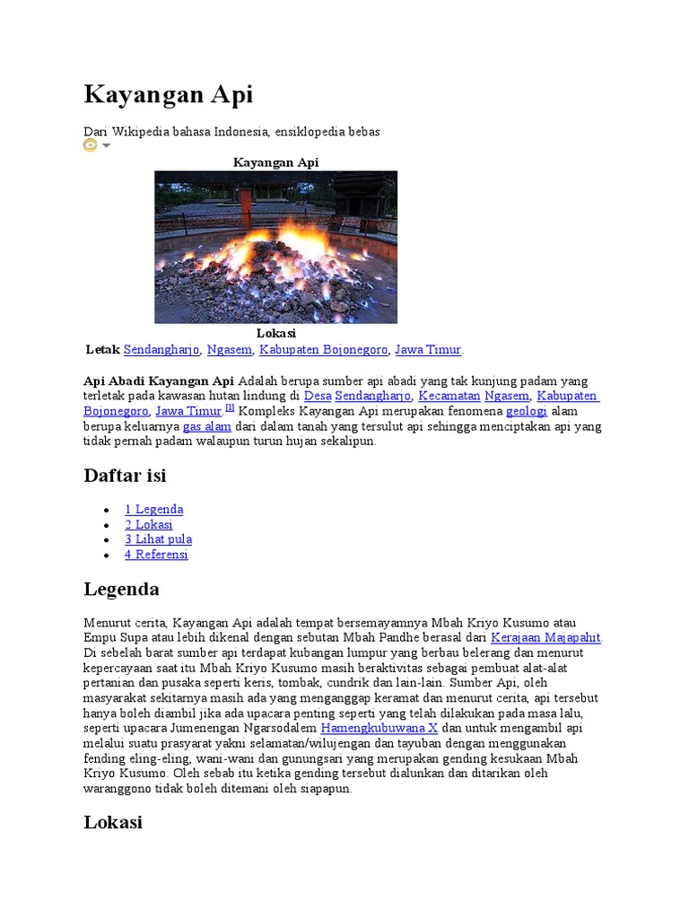 Sejarah dan Wisata Kayangan Api Bojonegoro | PDF | Perjalanan