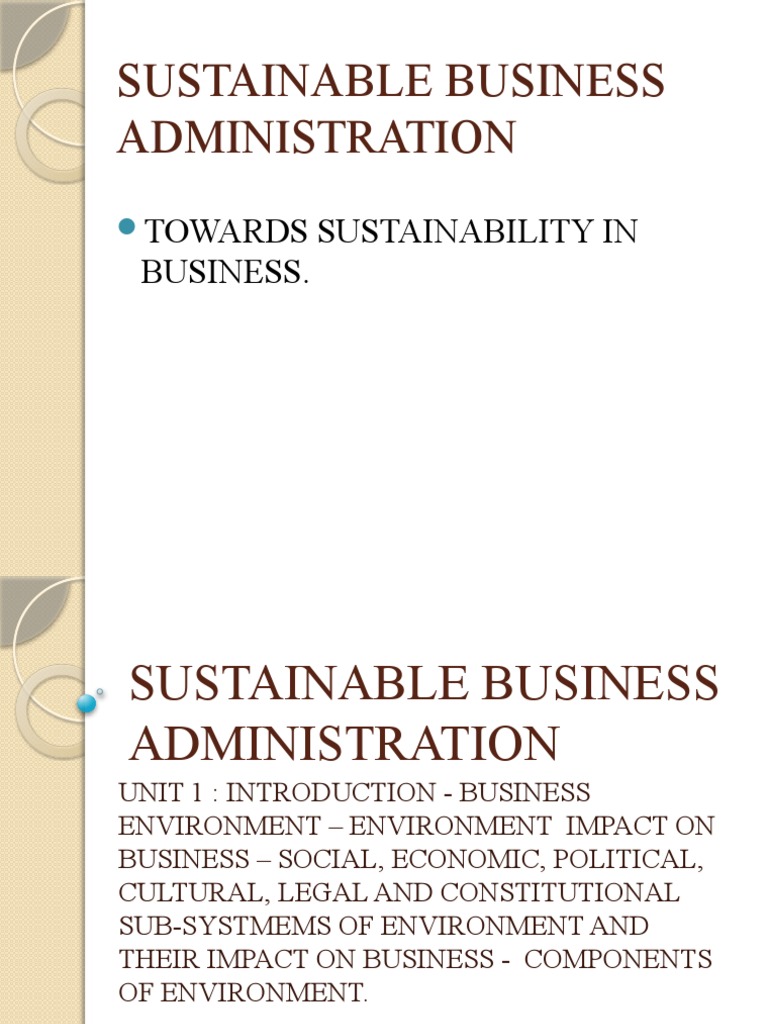 SBA Unit 1 | PDF | Business | Strategic Management