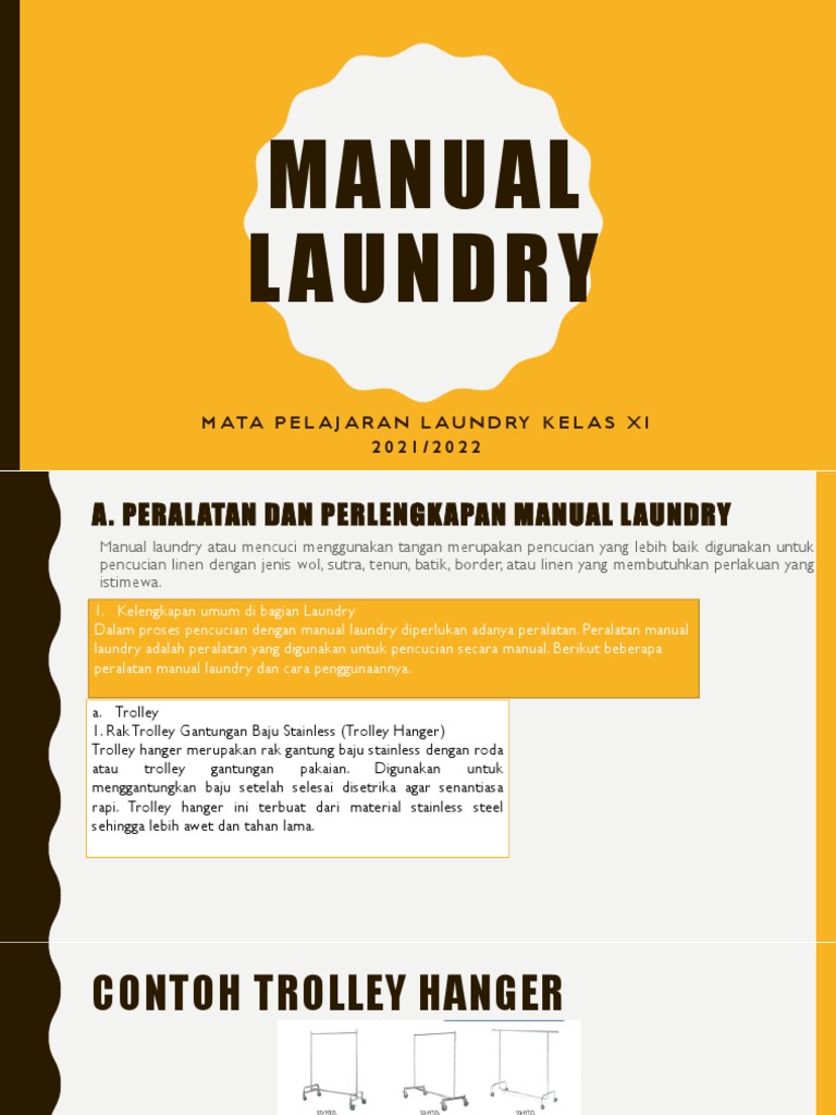 Pertemuan - 4 Kelengkapan Umum Di Laundry | PDF