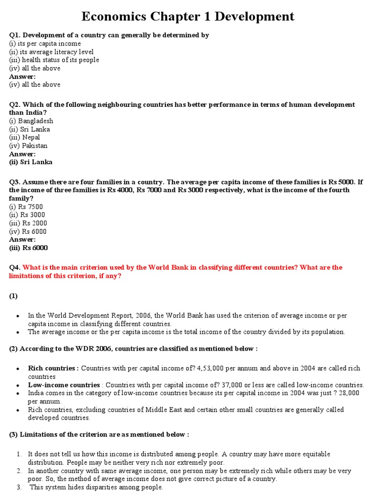 What Is The Main Criterion Used by The World Bank in Classifying ...