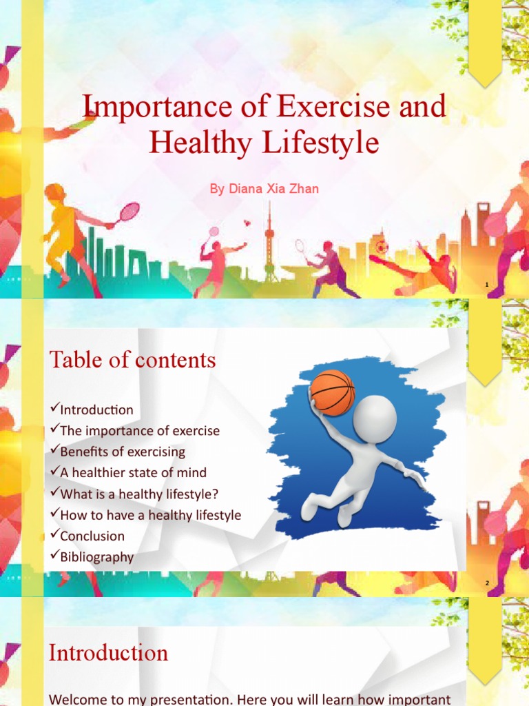 Importance of Exercise and Healthy Lifestyle by Diana | PDF | Healthy ...