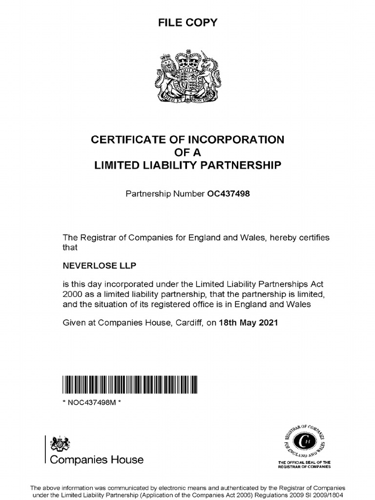 Example of A Certificate | PDF