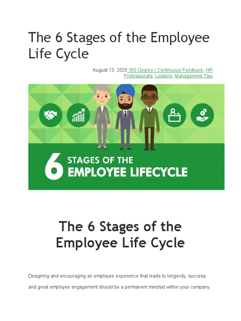 The 6 Stages of The Employee Life Cycle | PDF | Employee Retention ...