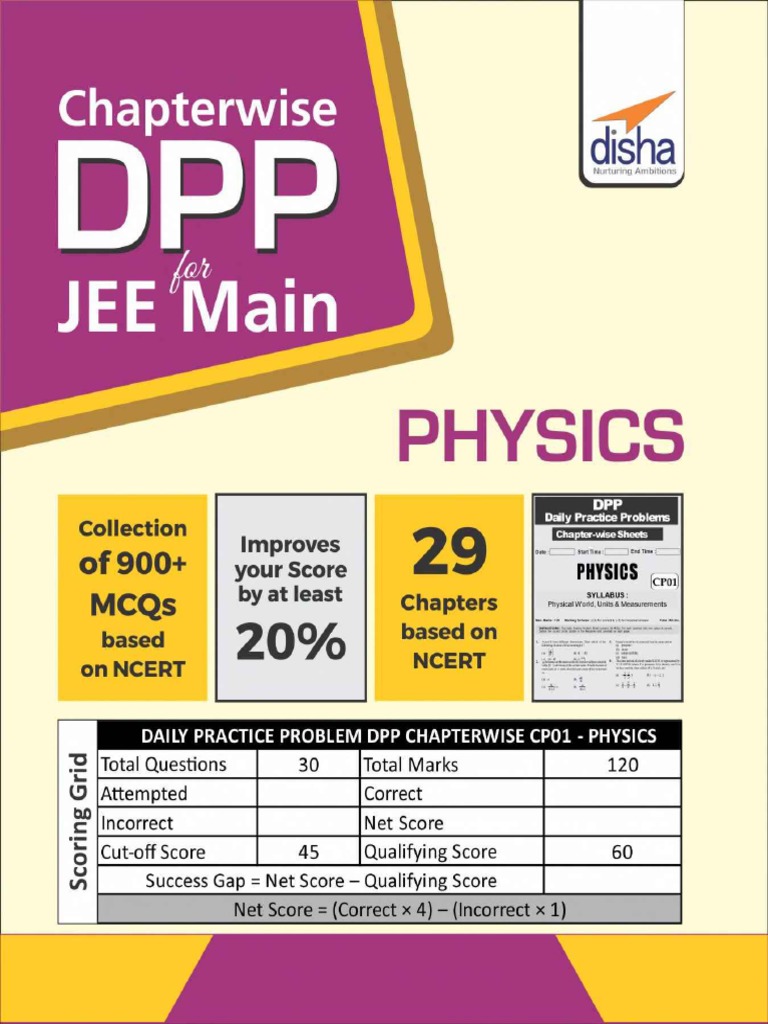 Chapter-Wise DPP Sheets For Physics JEE Main by Disha Experts | PDF