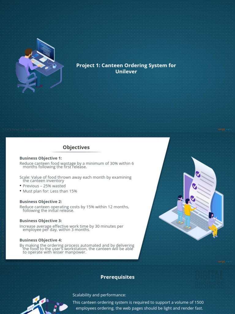 Canteen Ordering System For Unilever | PDF | Menu | Cafeteria