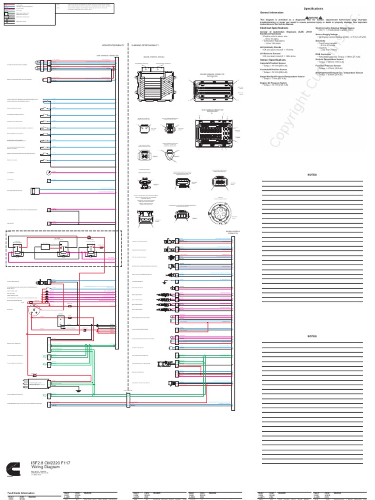 ISF2.8 CM2220 F117 Wiring Diagram: Specifications | PDF | Throttle ...