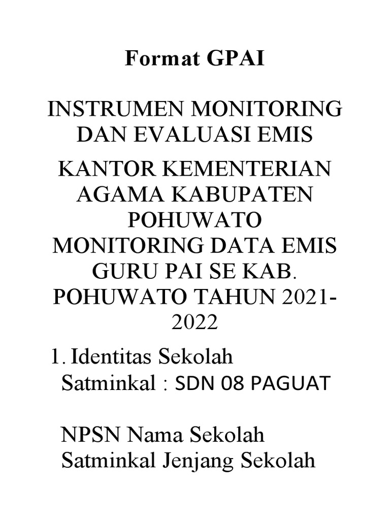 Format GPAI | PDF