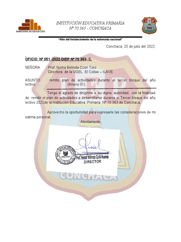 Oficio #027-2021 | PDF