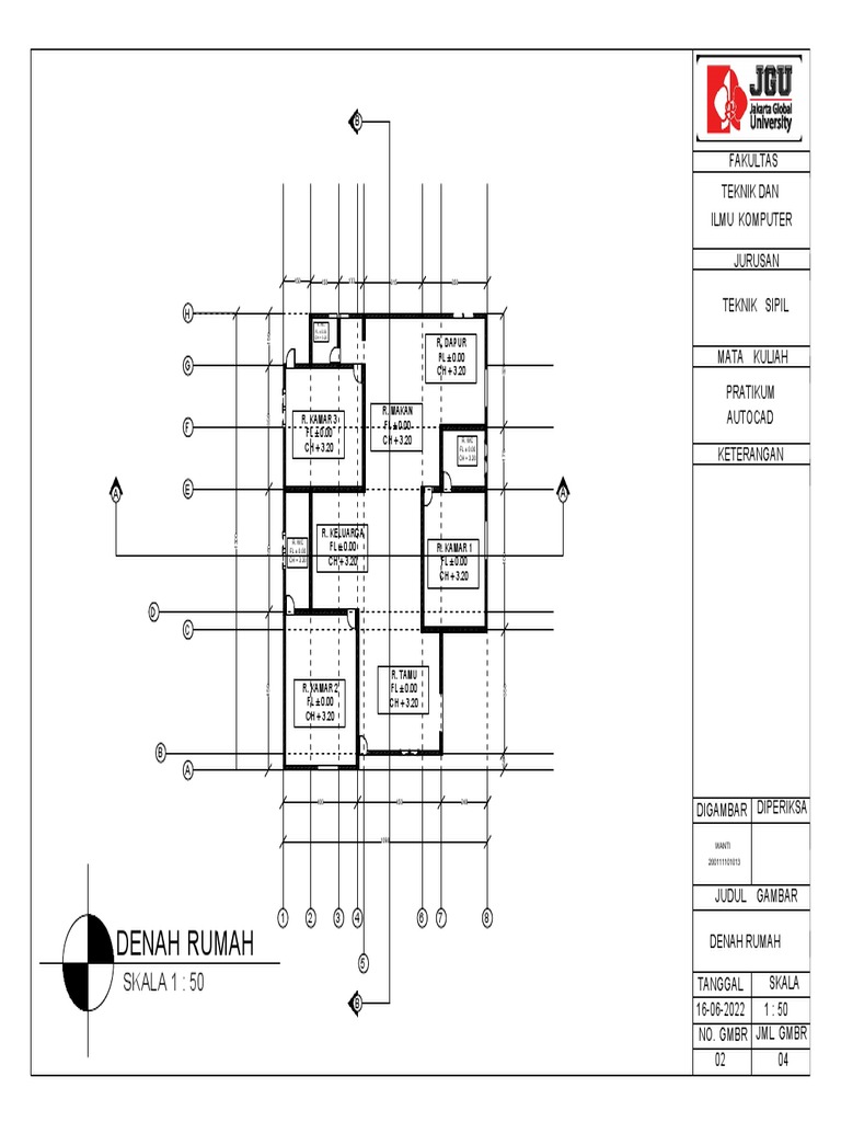 Contoh Denah Rumah | PDF