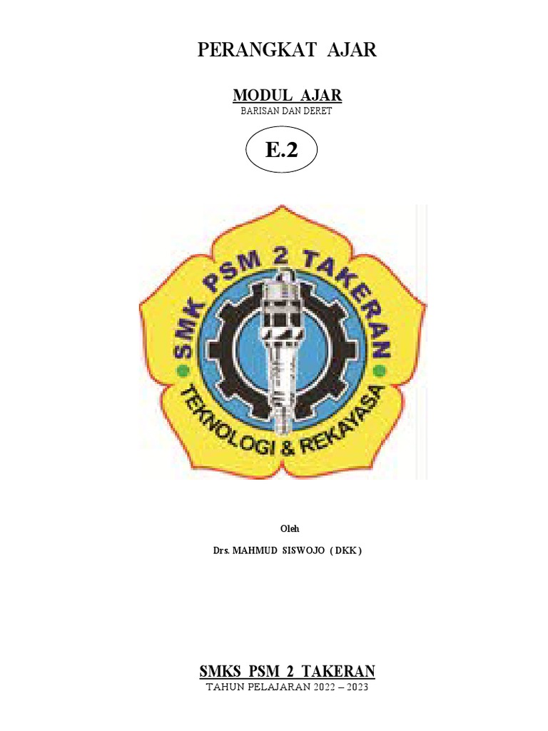 FORM Modul Ajar PSM 2 Takeran | PDF