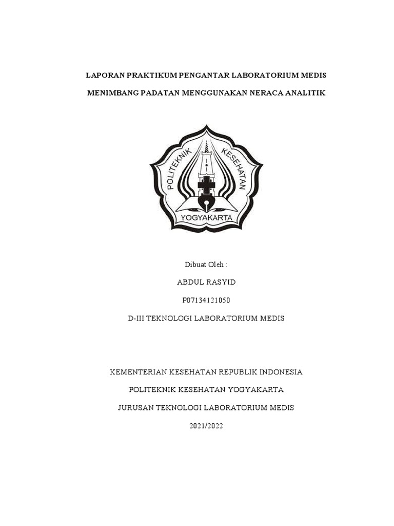 Laprak Menimbang | PDF | Kesehatan Holistik | Sains & Matematika