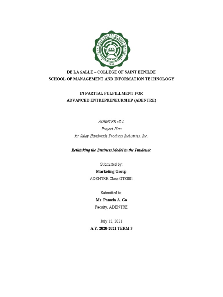 Revamping Salay Handmade's Business Model | PDF | E Commerce | Marketing