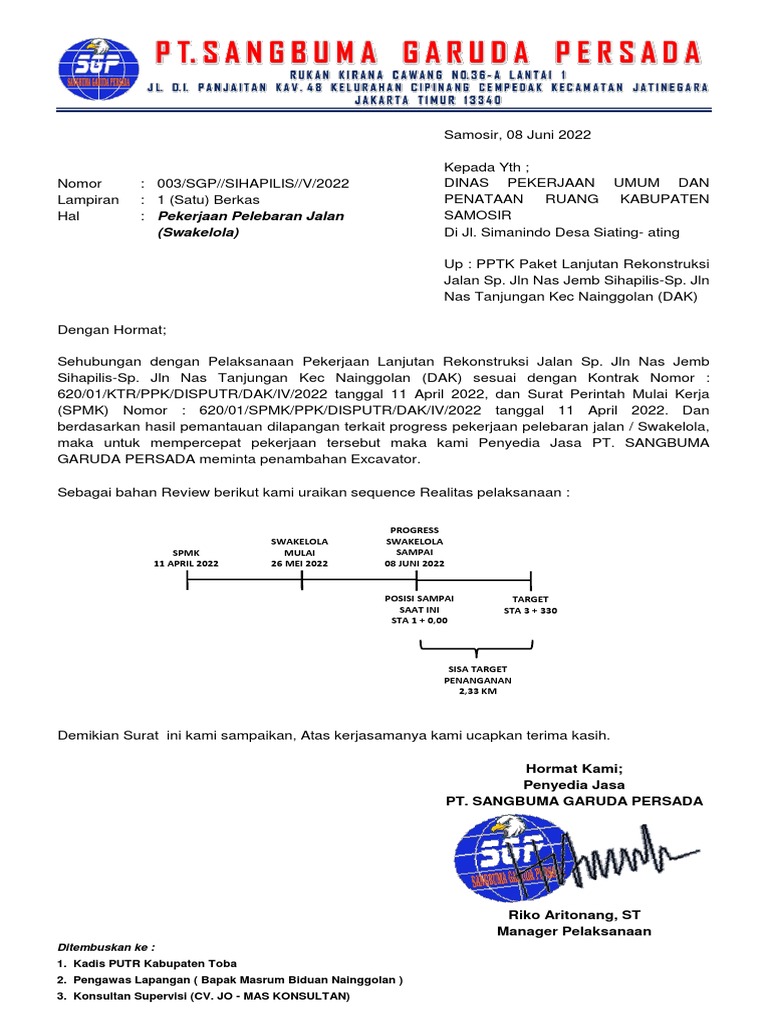 Surat Ke Dinas 003 | PDF