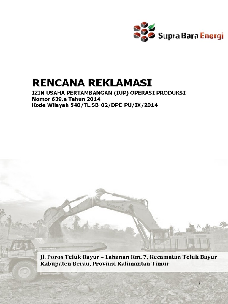 Rencana Reklamasi | PDF