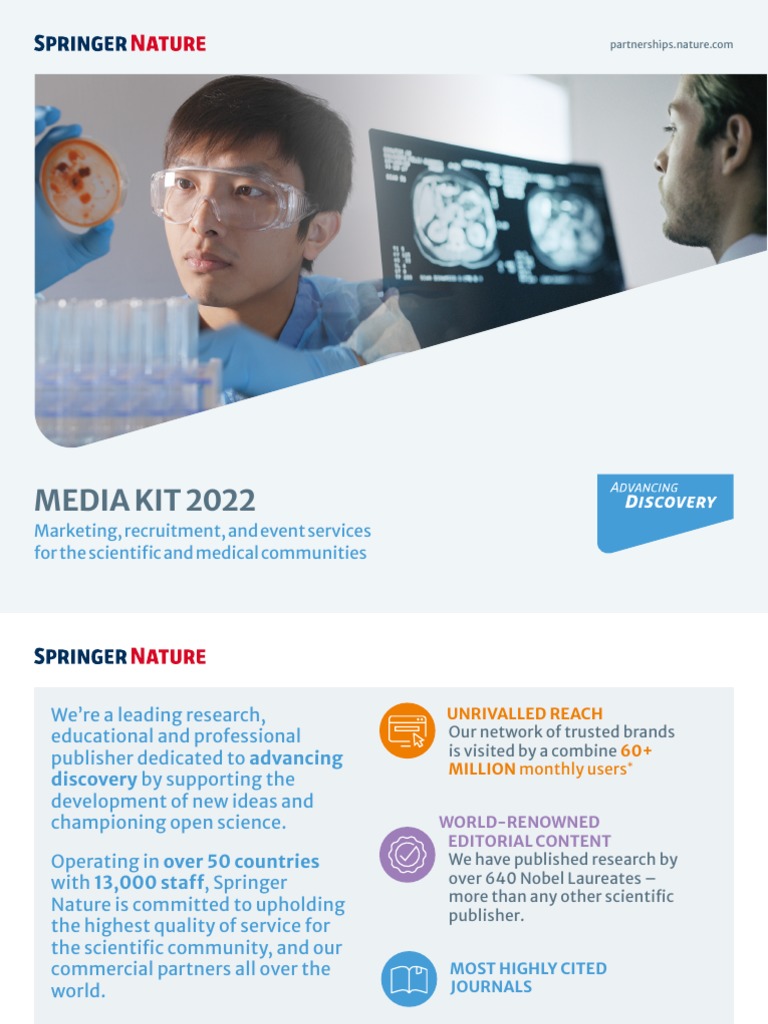 Springer Nature Media Kit 2022 | PDF | Advertising | Communication