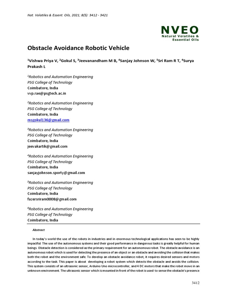 Model Of A Obstacle Avoidance Robot Diagram Block Diagram Of