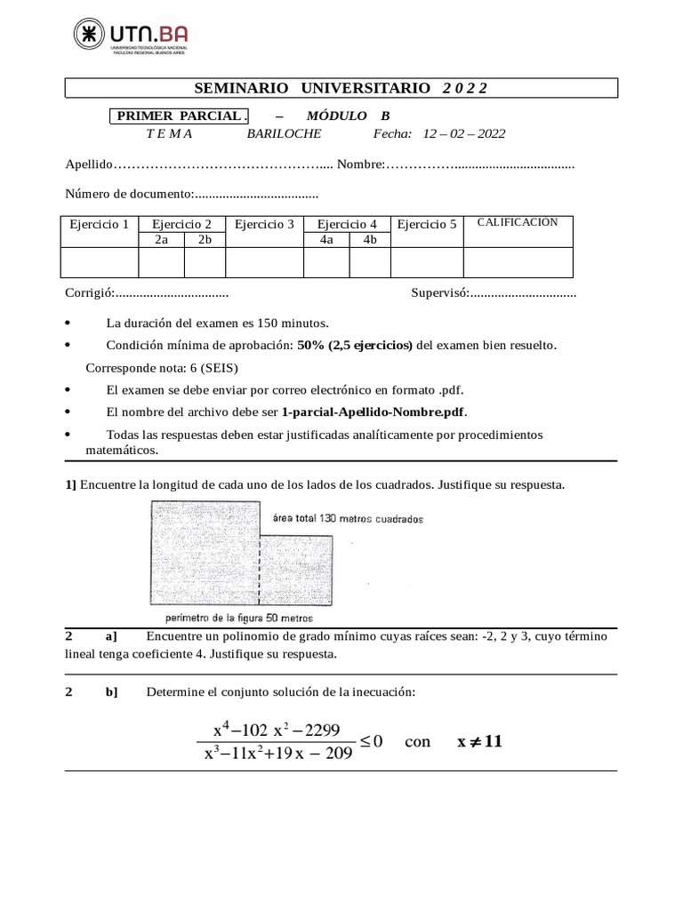Primer Parcial | PDF