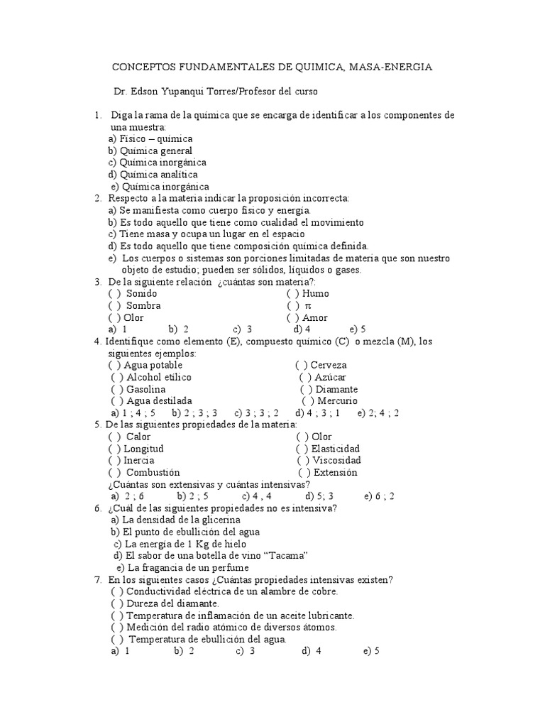 Conceptos Fundamentales de Quimica | PDF | Líquidos | Fase (materia)