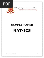 BUITEMS Entry Test Sample Paper NAT IE | PDF | Chemical Elements | Wire